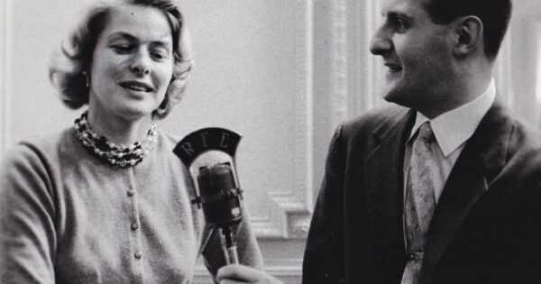 Ingrid Bergman rozmawia z reporterem RWE - Muzeum Radia Zimnej Wojny